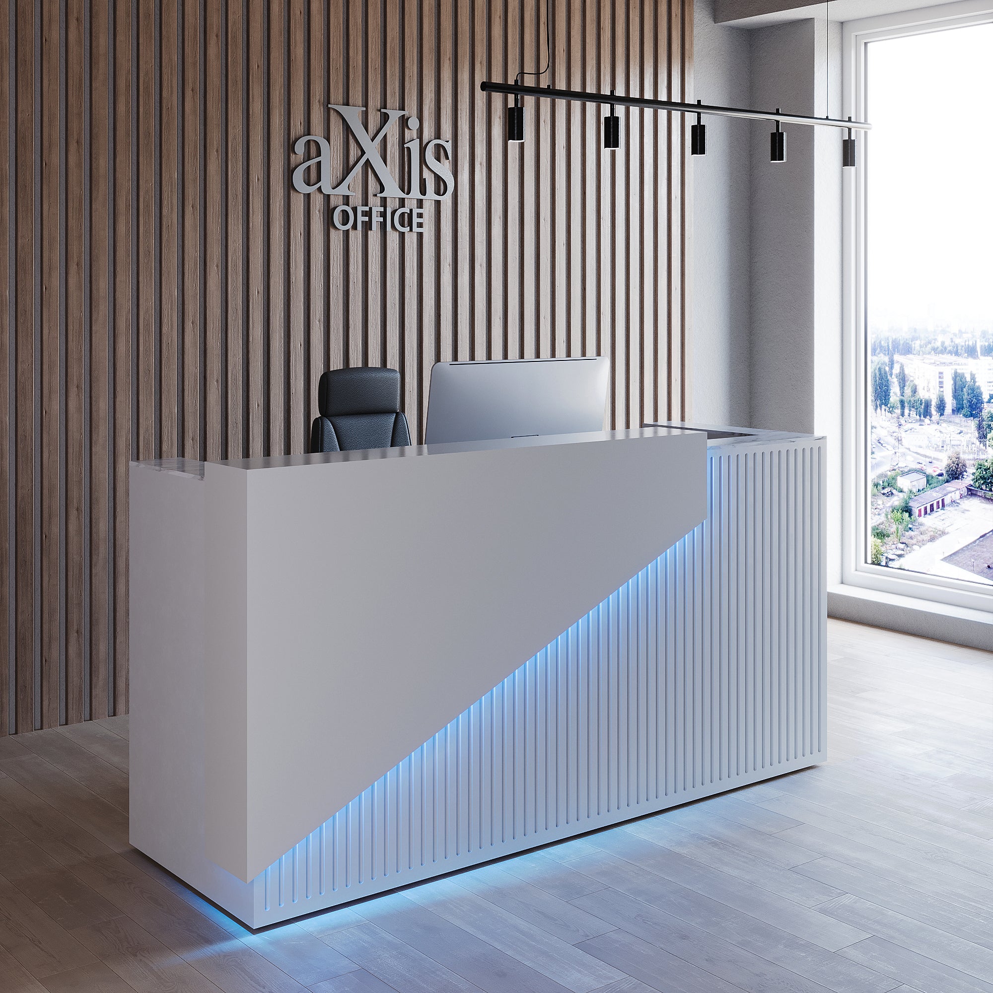 Unveiling the Beauty of Custom Reception Desks. – Axis Office Modern ...